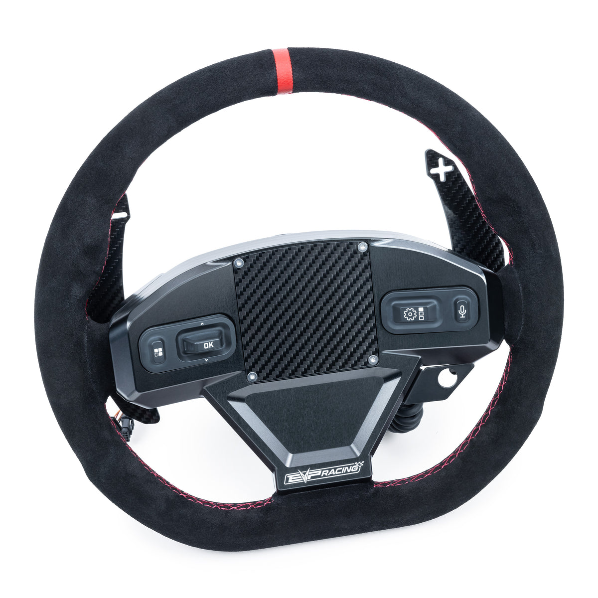 EVP.MOde Multifunction Steering Wheel with Carbon Fiber Paddles and Qu ...