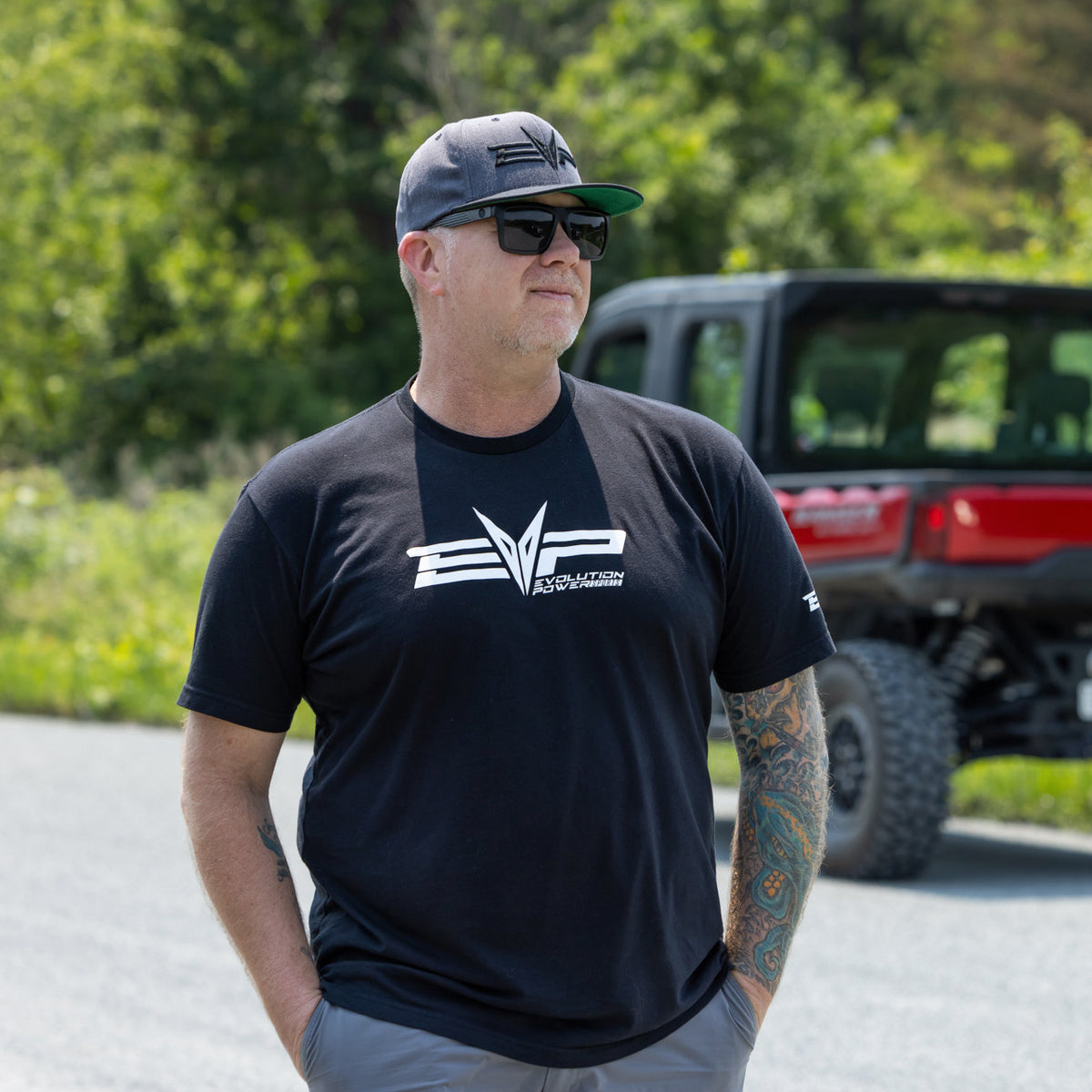 EVP Heather Gray Stealth Canvas Snapback Hat – Evolution Powersports LLC